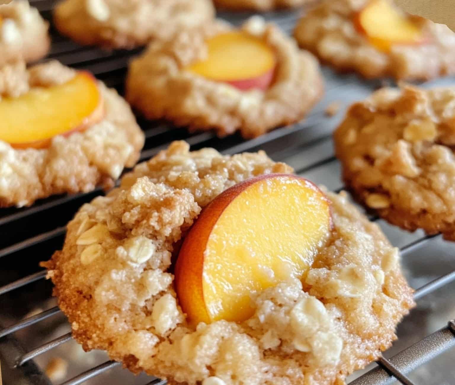 Peach Crumble Cookies - Recipe Delice