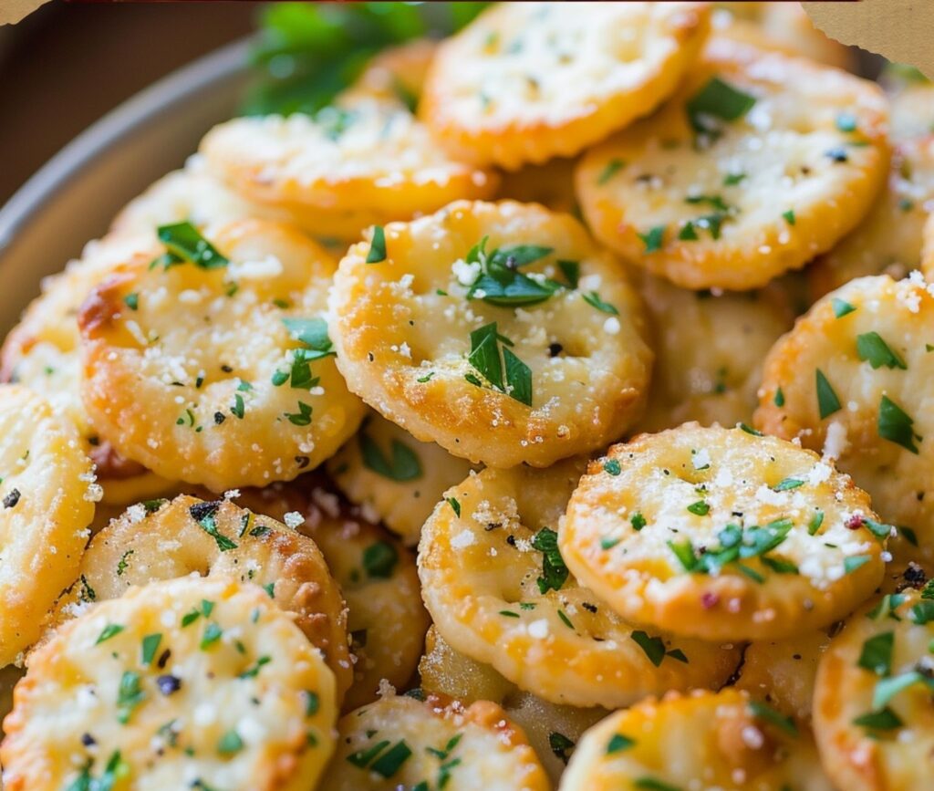 Garlic Bread Ritz Bits - Recipe Delice